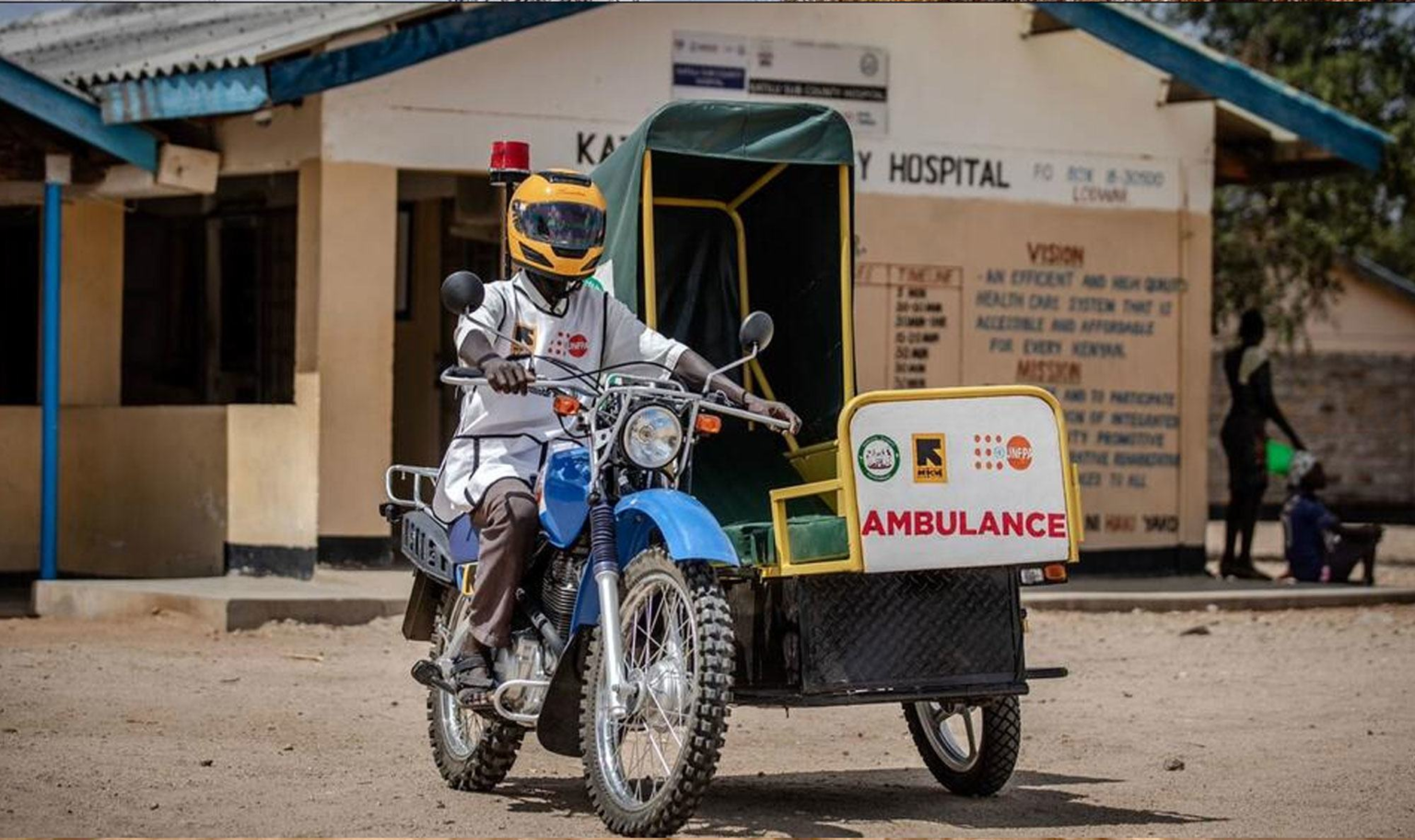 Motorbike ambulance saves mothers and babies in Kenya: UNFPA - Liberia ...
